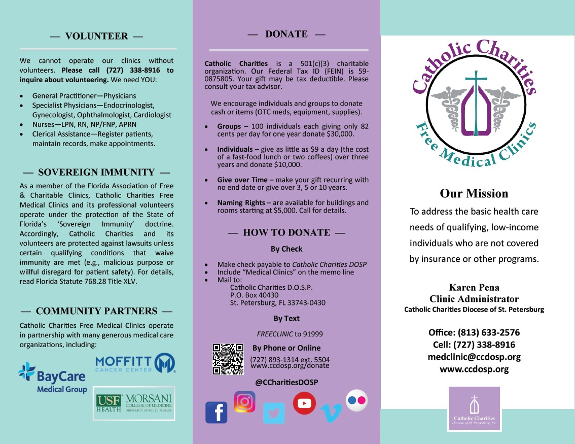 Catholic Charities FREE Medical Clinics | Providing help. Creating hope.